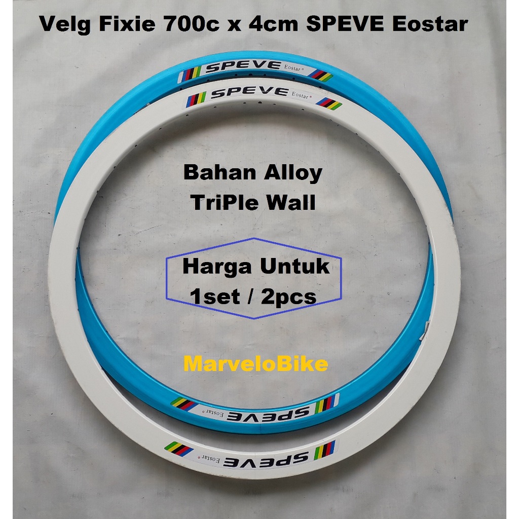 Jual Rims Velg Sepeda Fixie RoadBike 700c x 4cm SPEVE Eostar 36Hole ...
