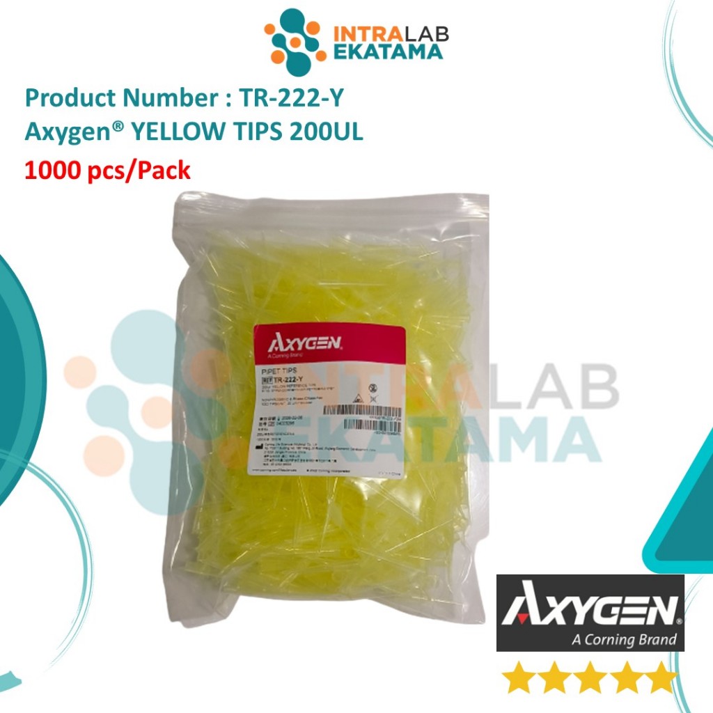Jual TR-222-Y Axygen® YELLOW TIPS 200UL, 1000/PACK | Shopee Indonesia