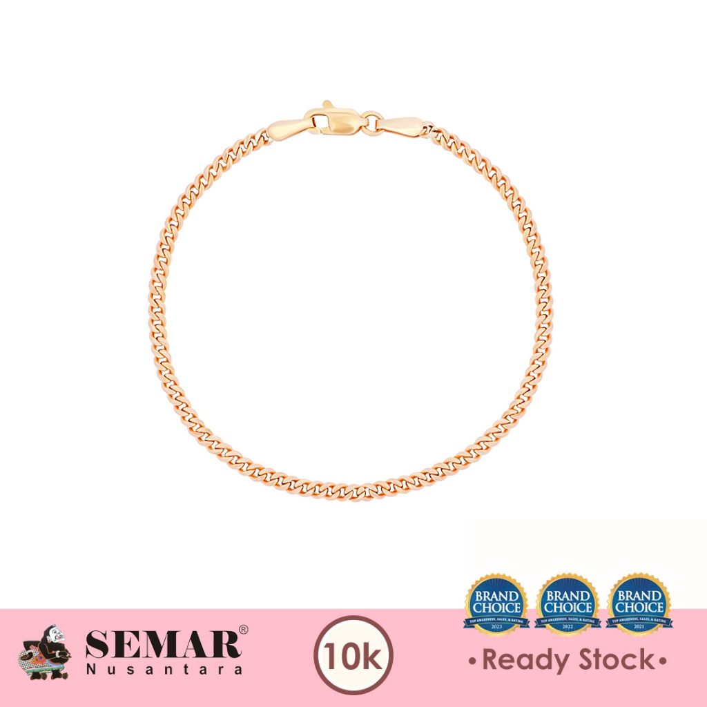 Jual Gelang Emas Hollow Classic Chain Gold 10K Semar Nusantara | Shopee ...