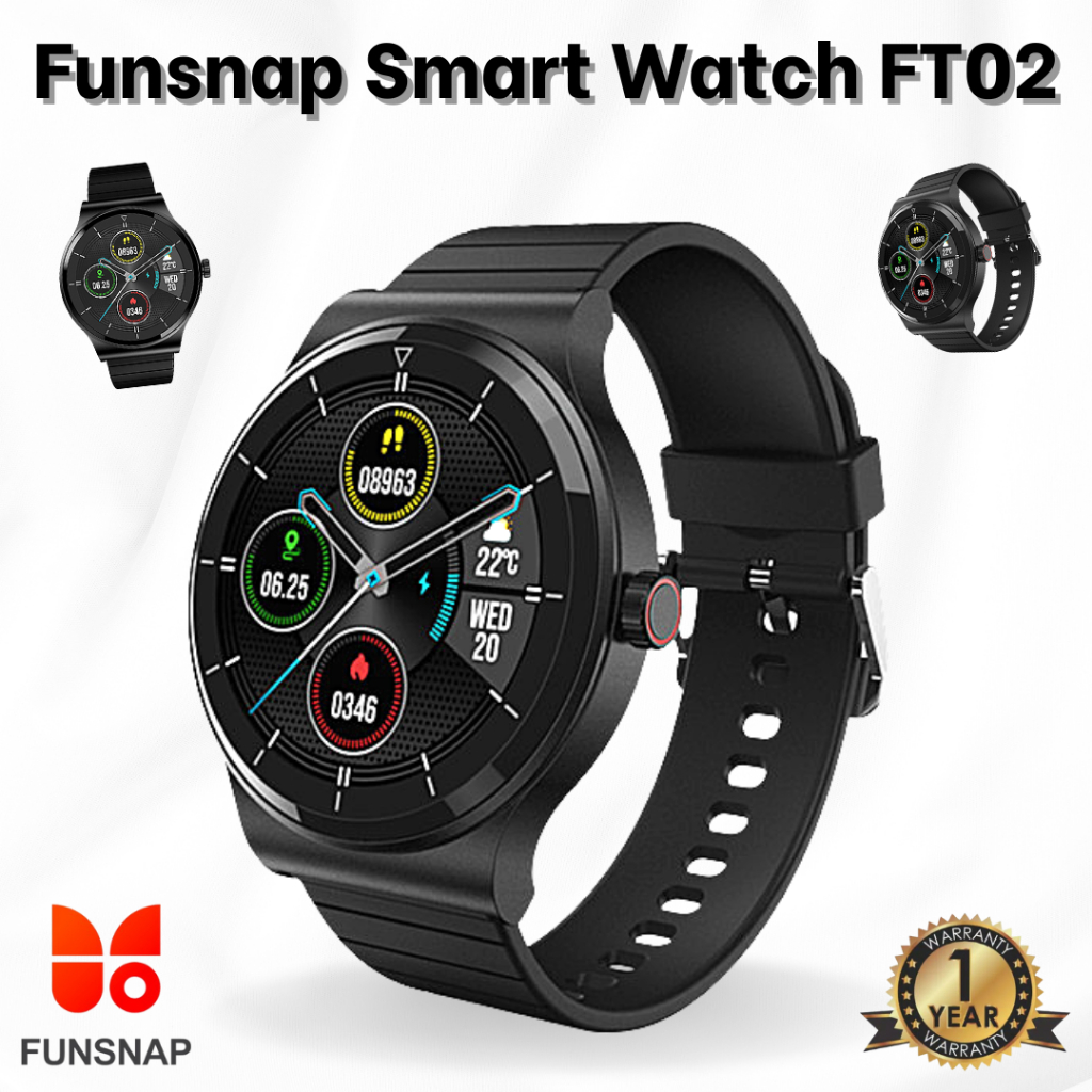 Jual Funsnap Smartwatch FT 02 IP68 Color Screen Waterproof 32.5mm ...