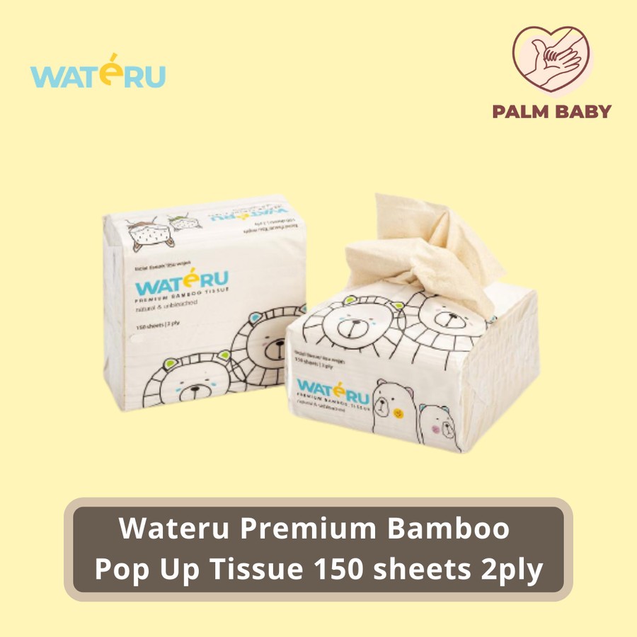 Jual Wateru Premium Bamboo Tissue - Tisu Bambu Natural Paper Towel ...