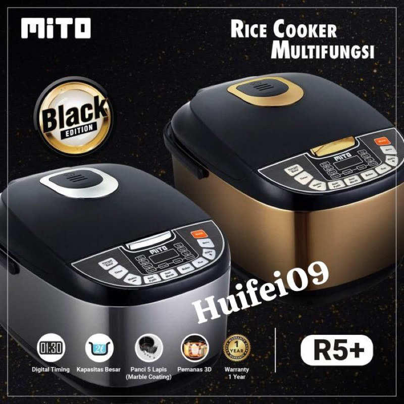 Jual MITO RICE COOKER DIGITAL R5+ KAPASITAS 2Liter 8in1 RICE COOKER ...