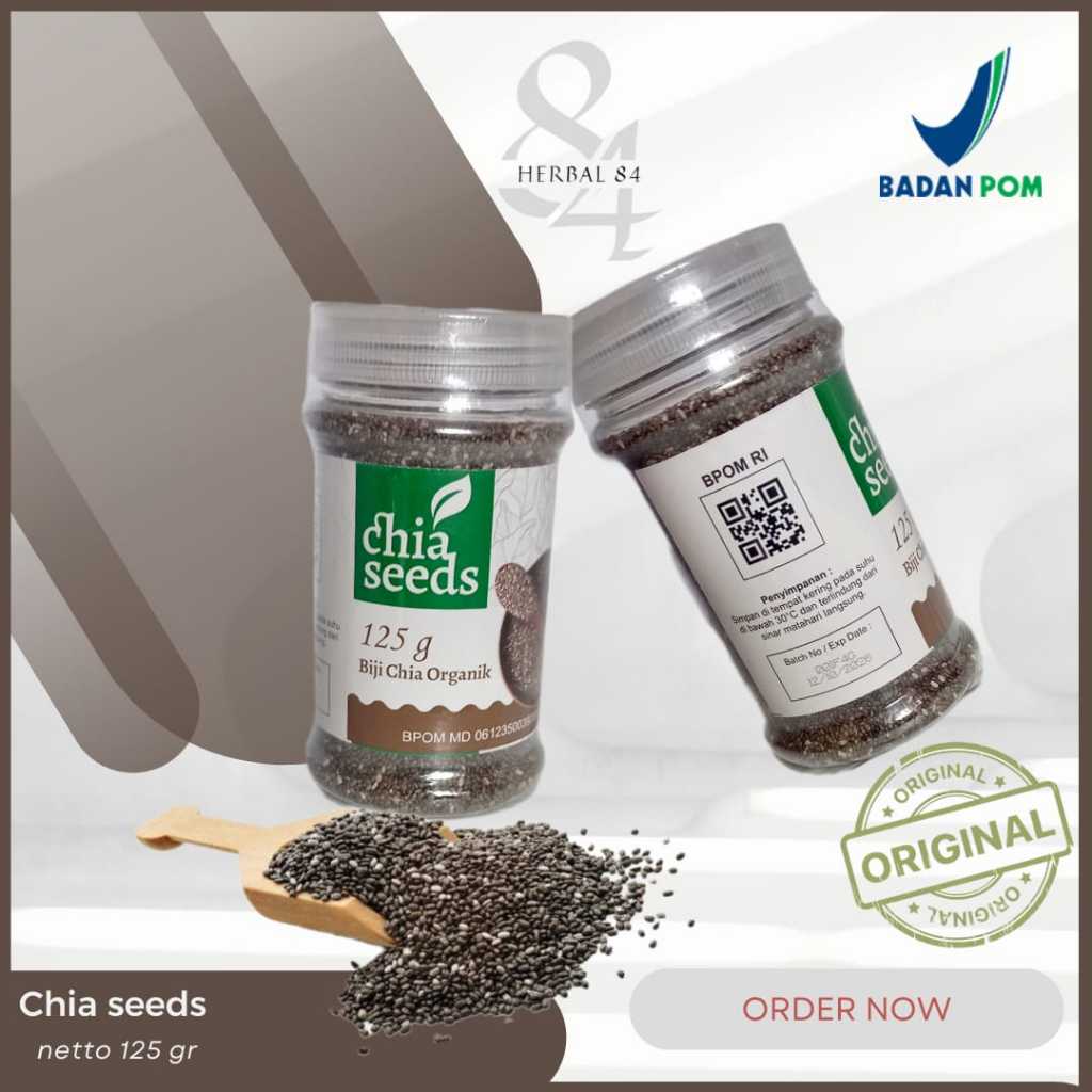 Jual BIJI CHIA ORGANIC - CHIA SEEDS KEMASAN 125 GR | Shopee Indonesia