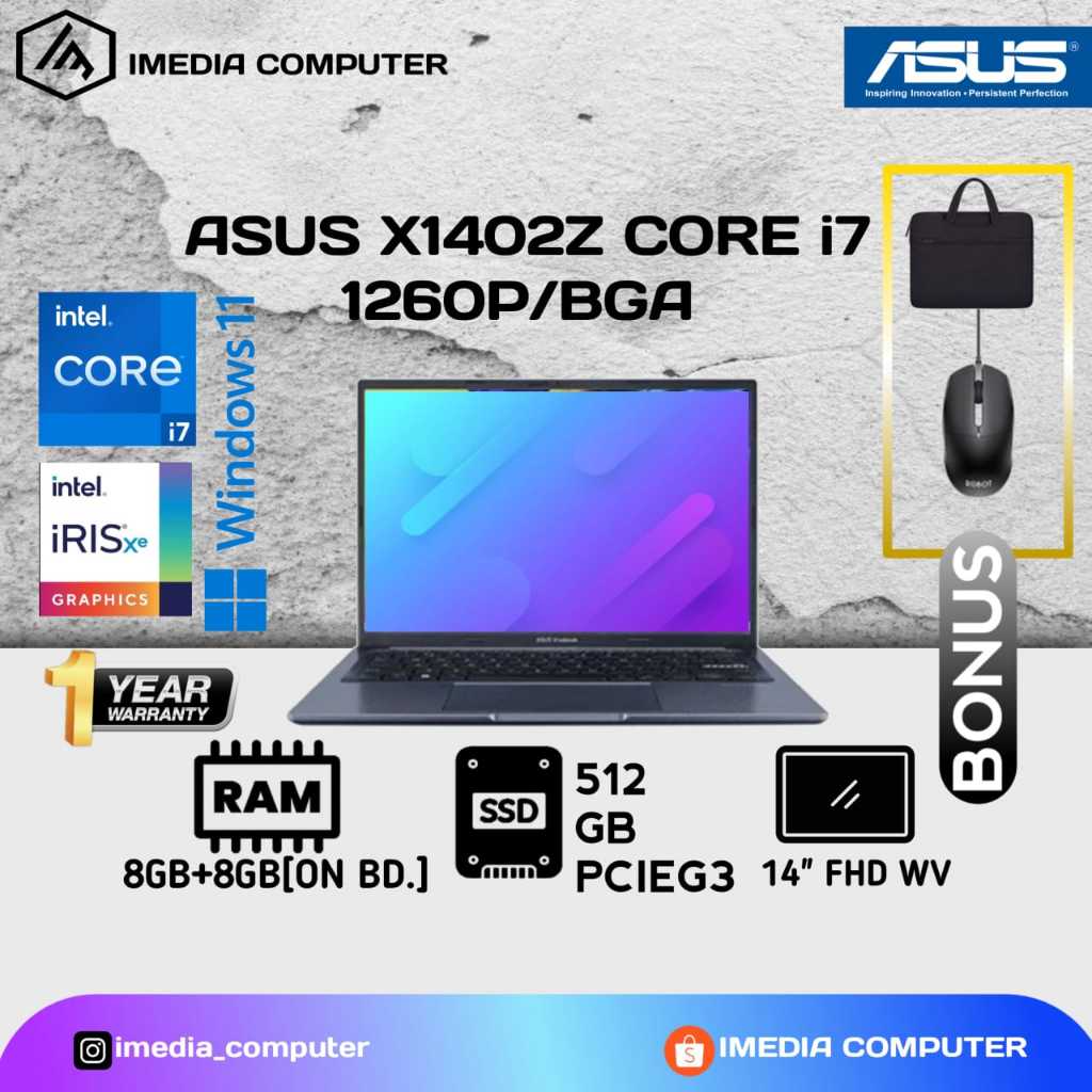 Jual ASUS VIVOBOOK X1402ZA I7 1260P 16GB 512GB 14.0FHD IPS | Shopee ...