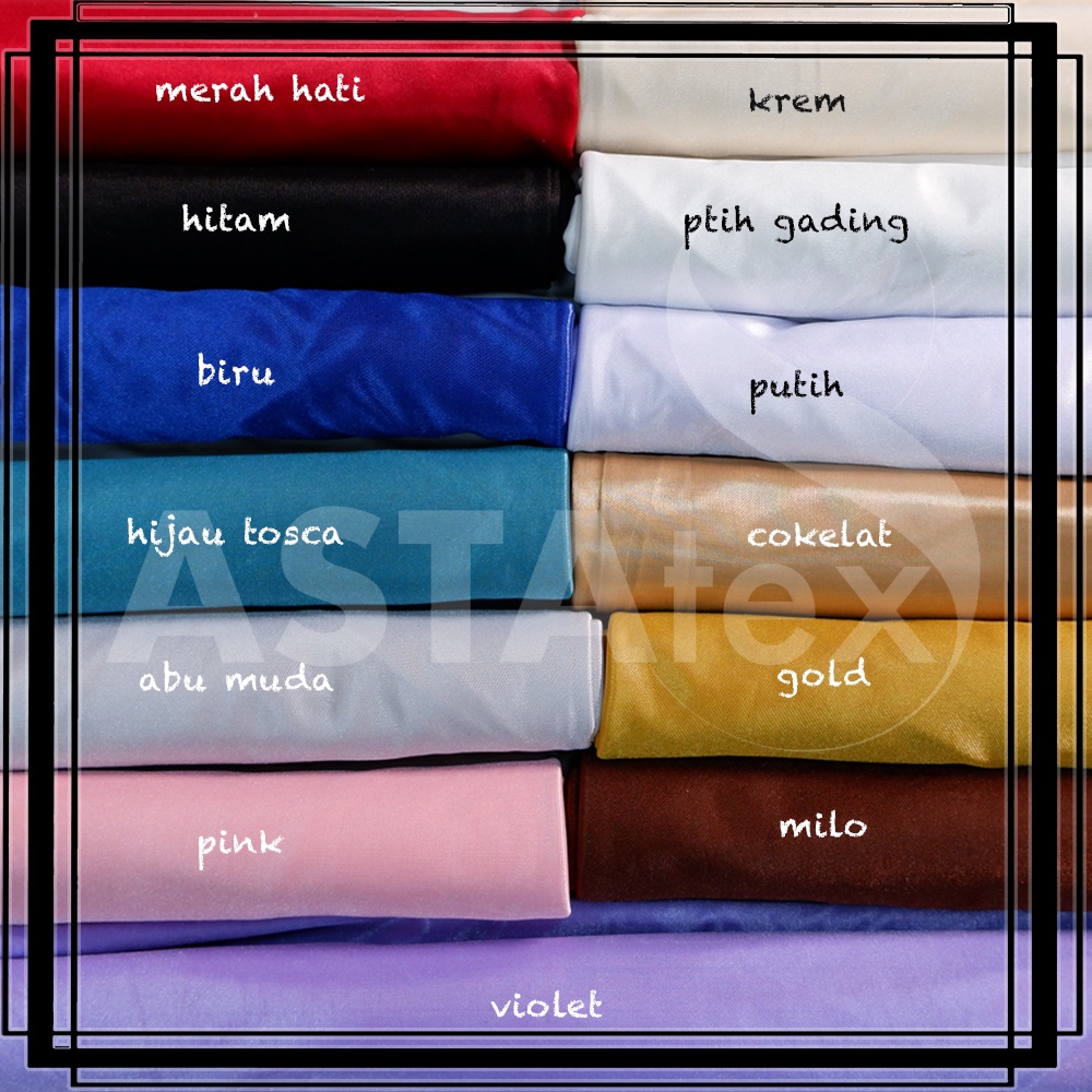 Jual (per meter) KAIN FILAMEN/FILAMIN/HABUTAE/ABUTAE/DEKOR/DEKORASI ...