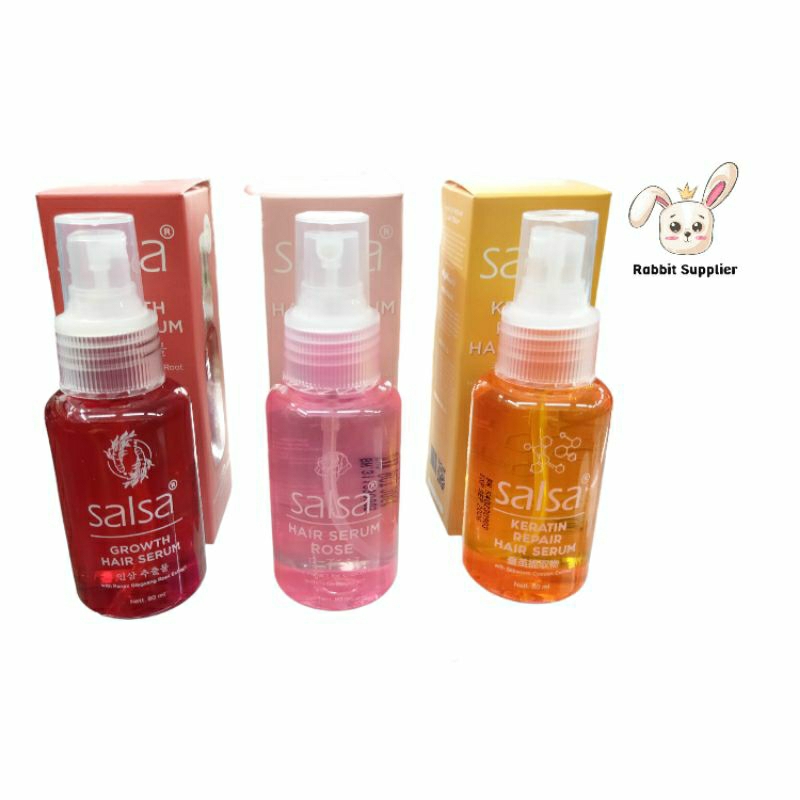 Jual SALSA HAIR SERUM ROSE KERATIN GROWTH 80ML | Shopee Indonesia