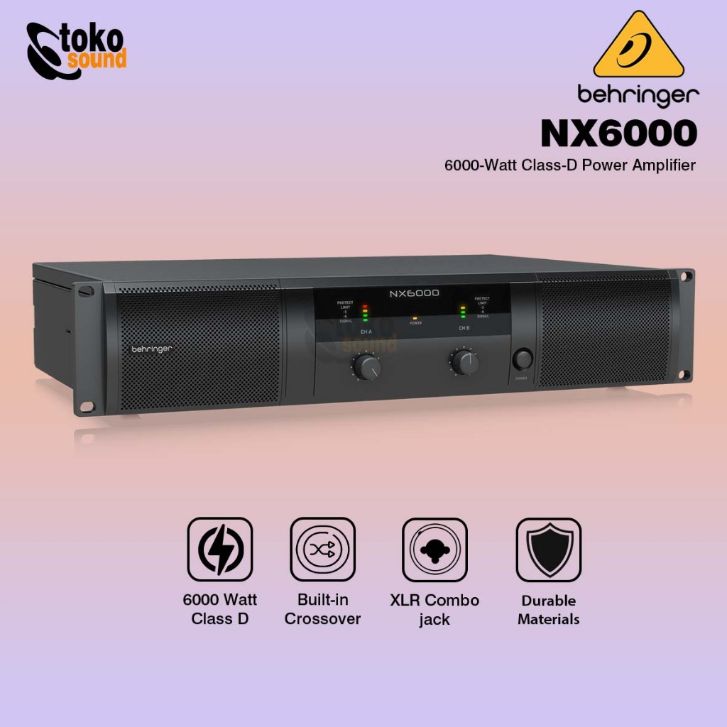 Jual Behringer NX6000 - 2 Channel Power Amplifier | Shopee Indonesia