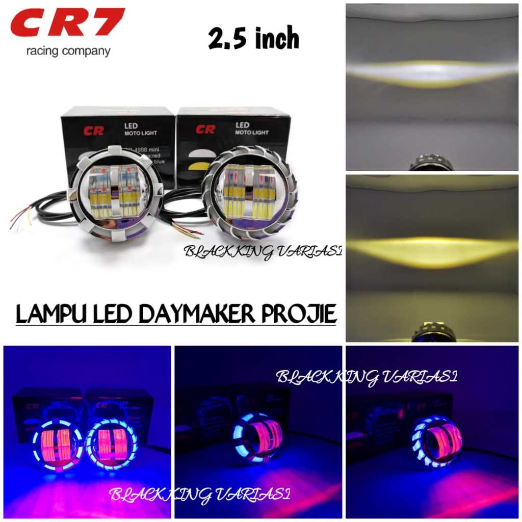 Jual Lampu LED Projie Daymaker Spiral Bulat 2,5 inch Lampu Projie ...