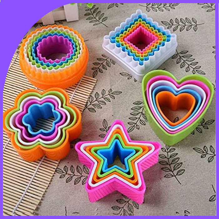 Jual CETAKAN WARNA WARNI 5 PCS / CETAKAN BULAT BENTO / RING CUTTER ...