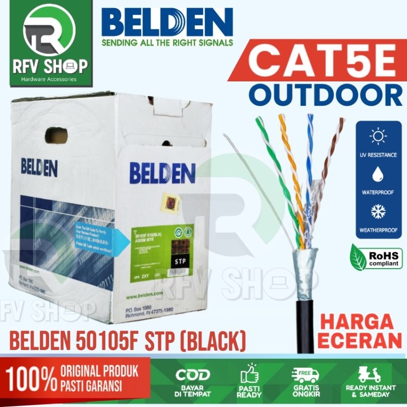 Jual KABEL BELDEN STP CAT5E OUTDOOR CABLE CAT 5E 50105F ORIGINAL ...