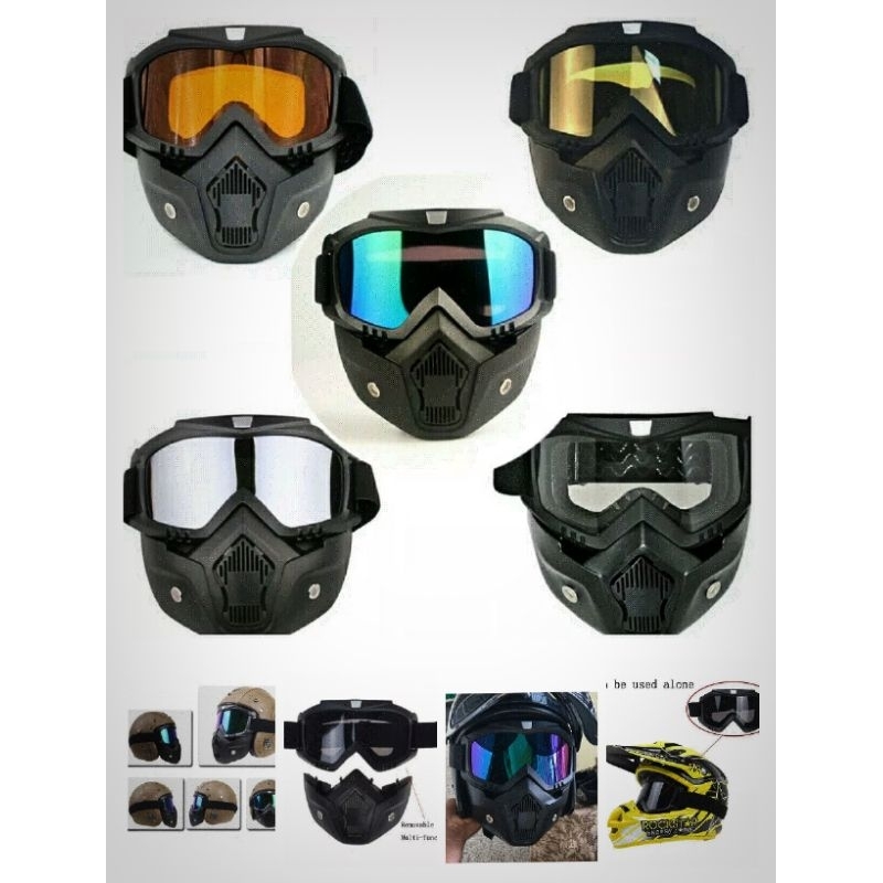 Jual Gask mask retro google mask masker topeng motor tactical untuk ...