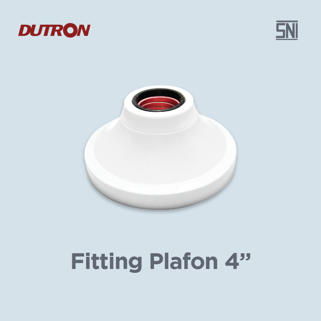 Jual DUTRON Fitting Plafon 4 inch Putih | Shopee Indonesia