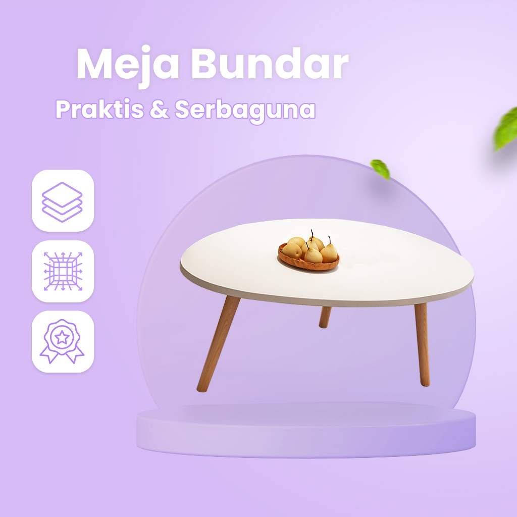 Jual ORANGE KEREN Meja Ruang Tamu Meja Kopi Meja Oval Scandinavian ...