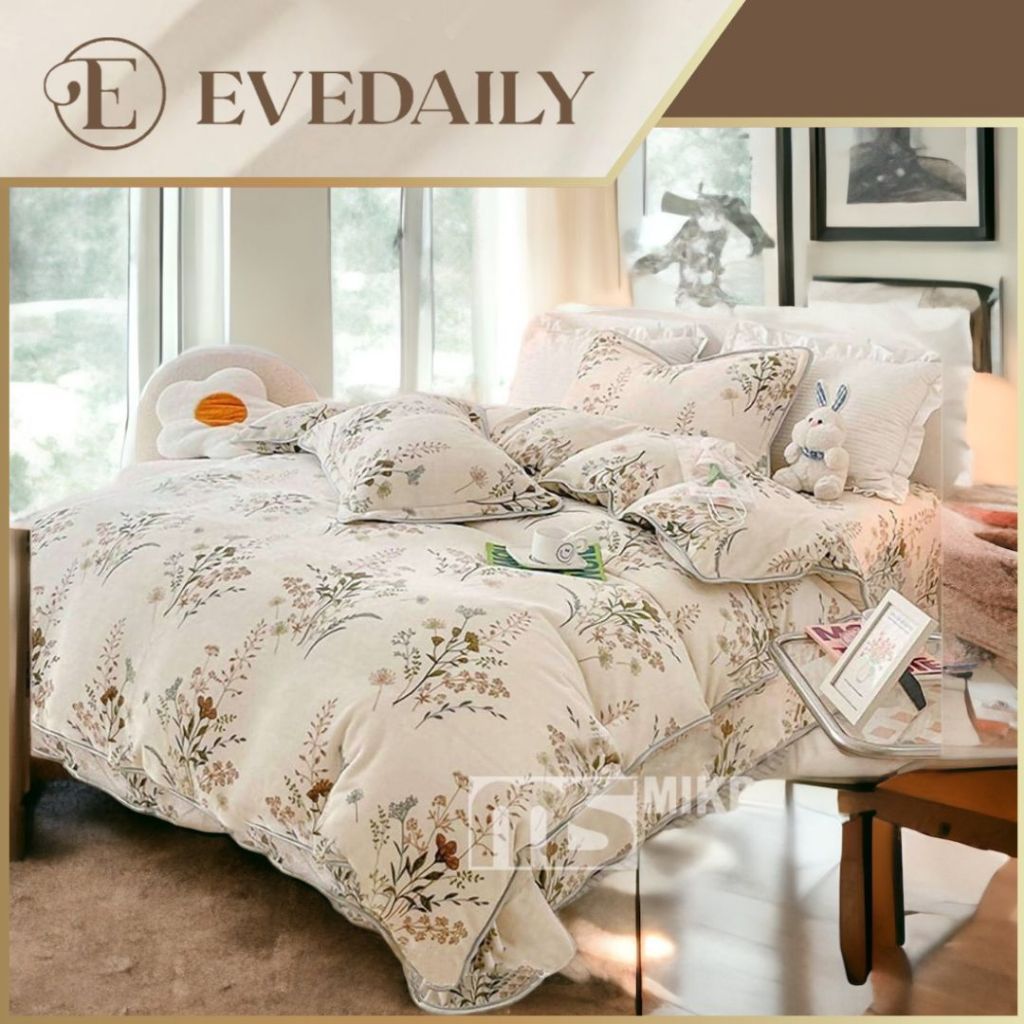 Jual Bedcover Set Motif Theresia - Bunga - Putih - Mewah - 90x200 ...