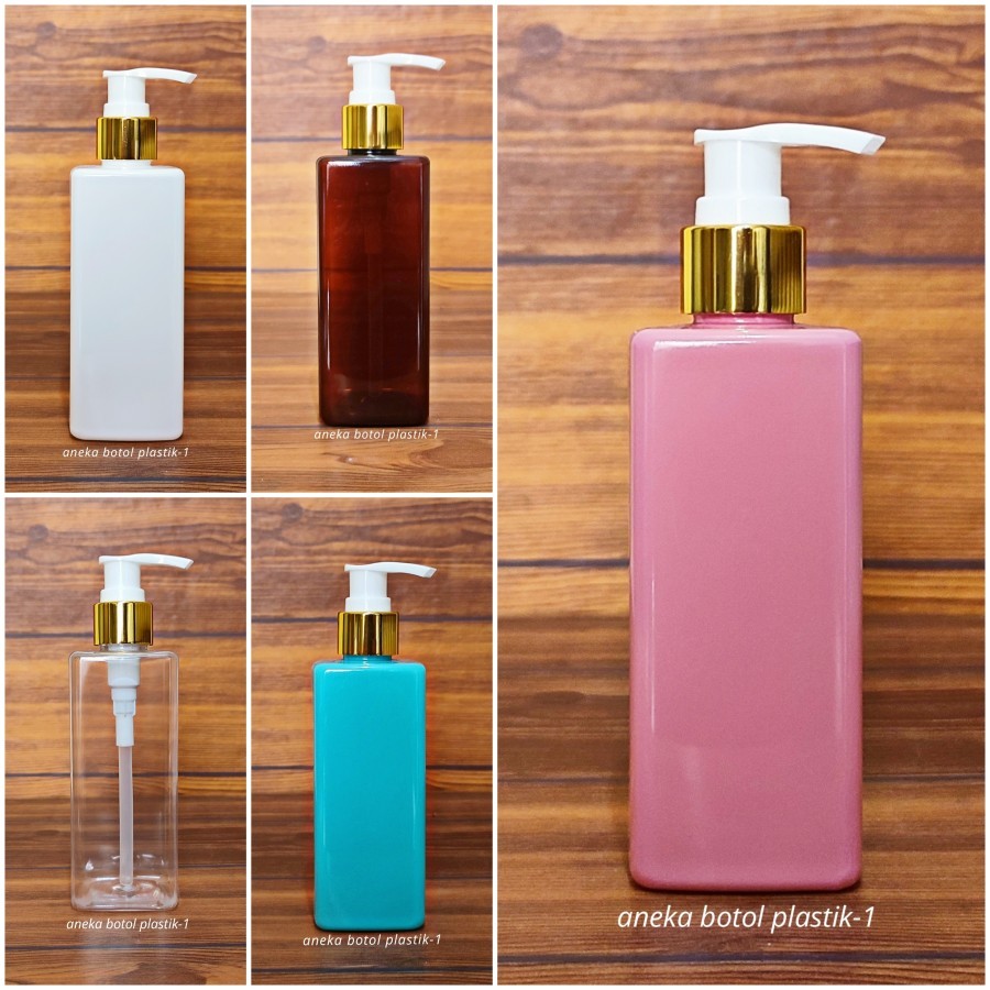 Jual Botol Sabun Cair Pump 250ml / Botol Pump 250ml / Botol Plastik Pet 250 Kotak Pump Lotion ...