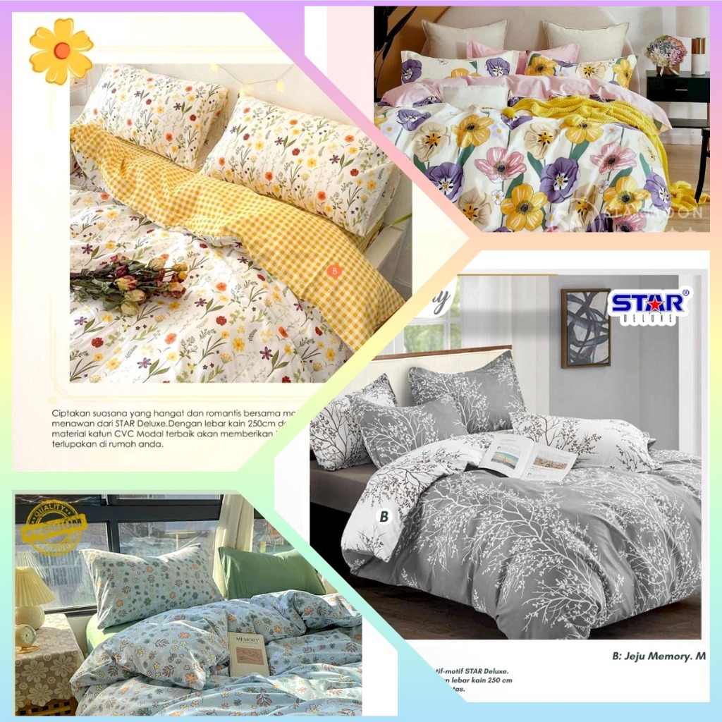 Jual Sprei Set Seprei Set Sorei 120x200 No 3 - Motif 1 | Shopee Indonesia