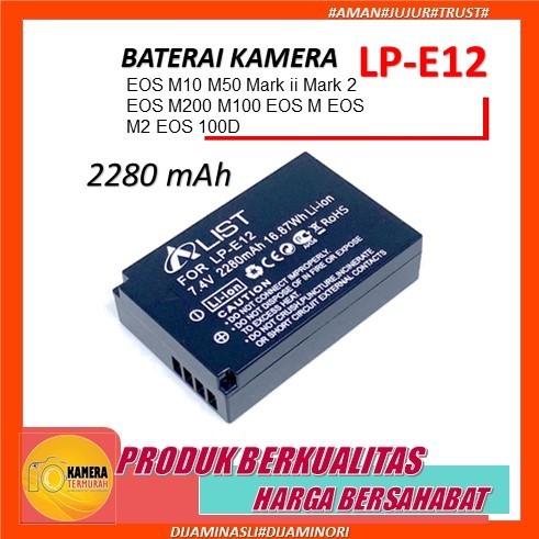 Jual Baterai Canon EOS M10 M50 M50 Mark ii Mark 2 EOS M200 M100 EOS M ...