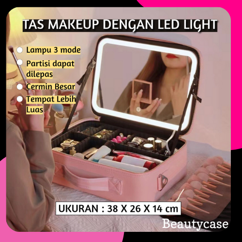 Jual TFS-T3628 Tas Makeup Dengan Lampu LED / Makeupartist ( MUA ) Bag ...