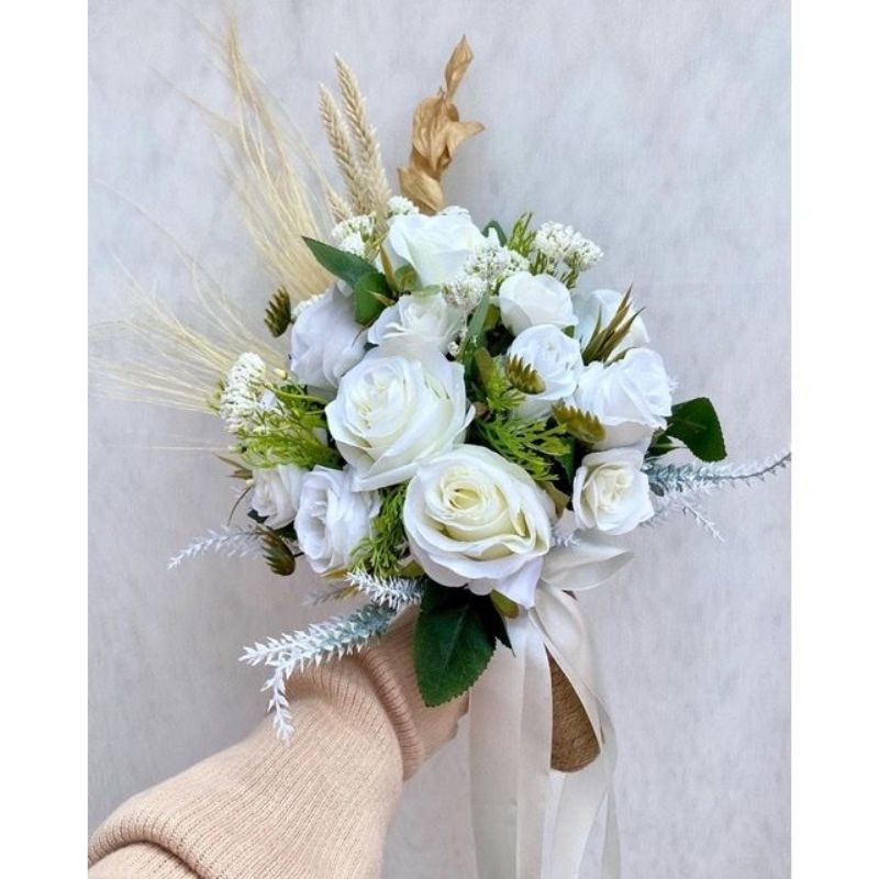 Jual Hand Buket Bunga Wedding pernikahan lamaran tema serba Varian ...