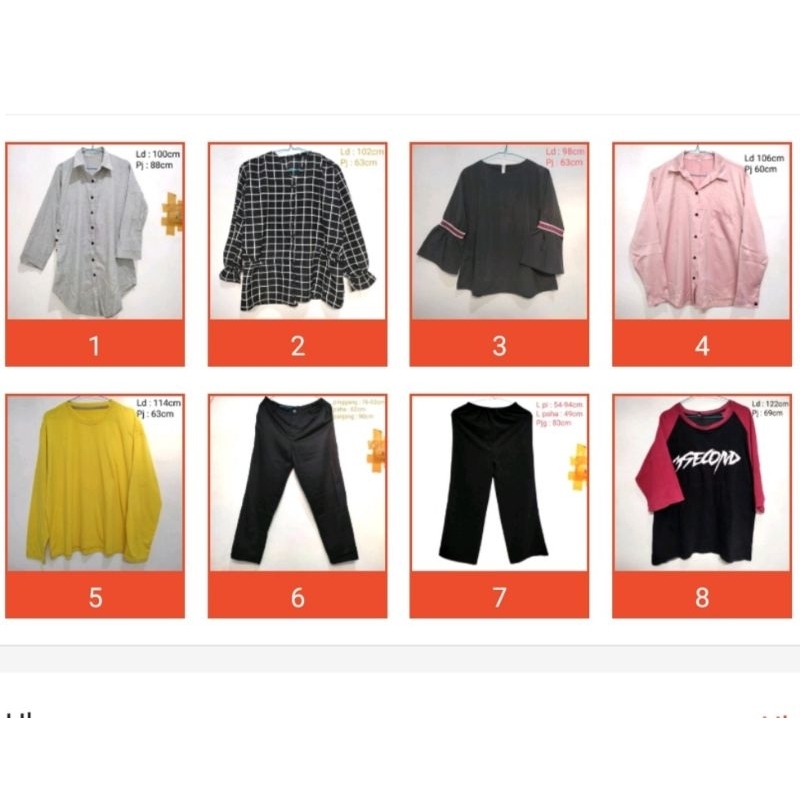 Jual PRELOVED KEMEJA PRELOVED BLOUSE PRELOVED KAOS PRELOVED CELANA ...