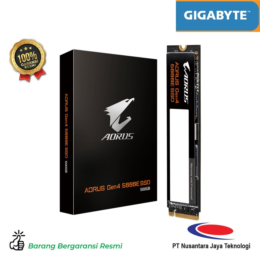 Jual Gigabyte SSD Aorus NVMe M.2 2280 Gen4 5000E 500GB AG450E500G-G PC ...