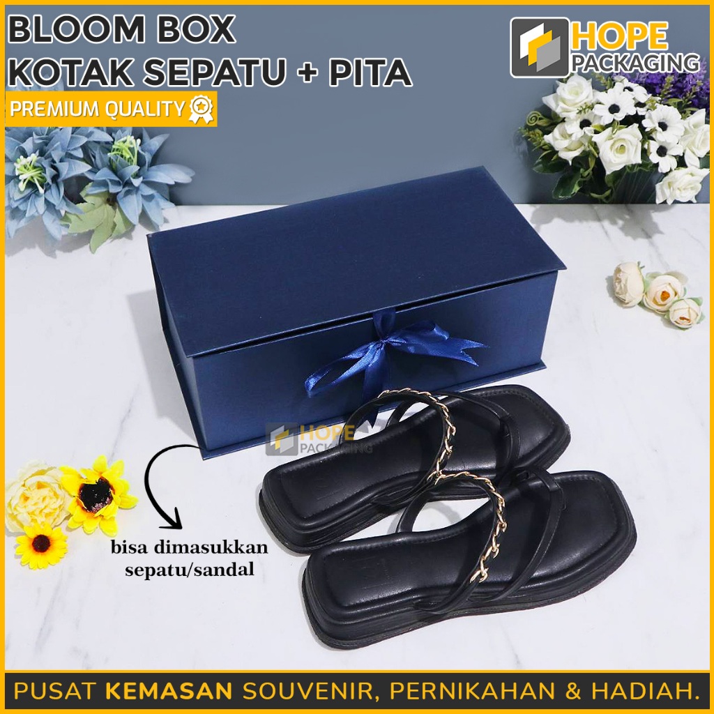 Jual Bloom Box Kotak Hampers + Pita / Box Kado Lucu Bentuk Buku / Gift Box Kado Ulang Tahun ...