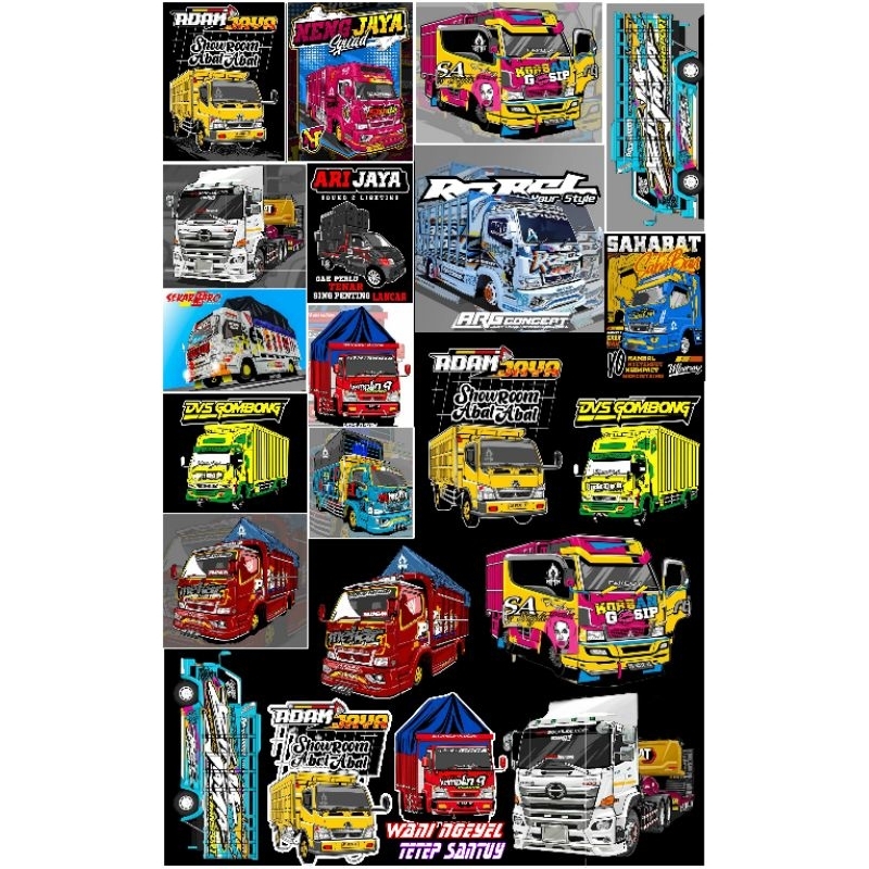 Jual Stiker truk,bus,drug,moto gp bahan cromo dan vynil | Shopee Indonesia