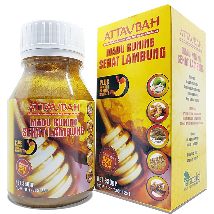 Jual Madu Kuning Sehat Lambung Attaubah 350 Gram / Untuk Maag / Madu ...