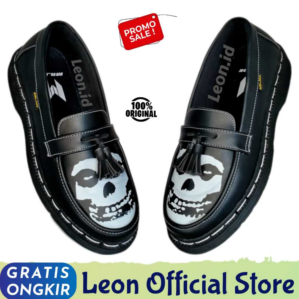 Jual Sepatu Loafers Pria Formil Slip On Docmart Tassel Misfits Formal ...
