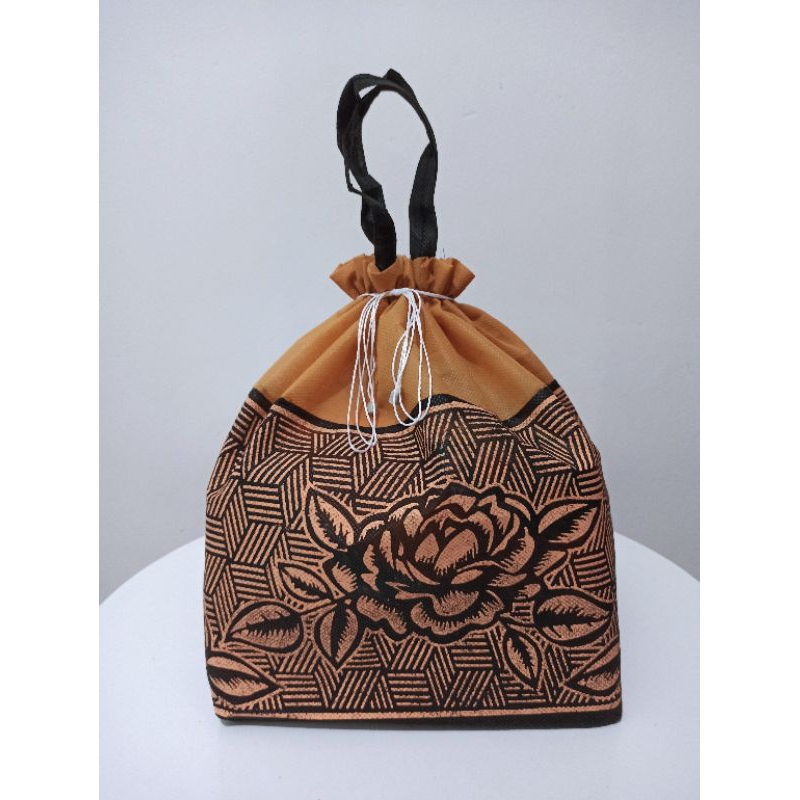 Jual 1 Lusin isi 12pcs Tas Hajatan Serut Motif ukuran 22x22 cm/Tas box/Tas nasi/Tas hajatan/Tas ...