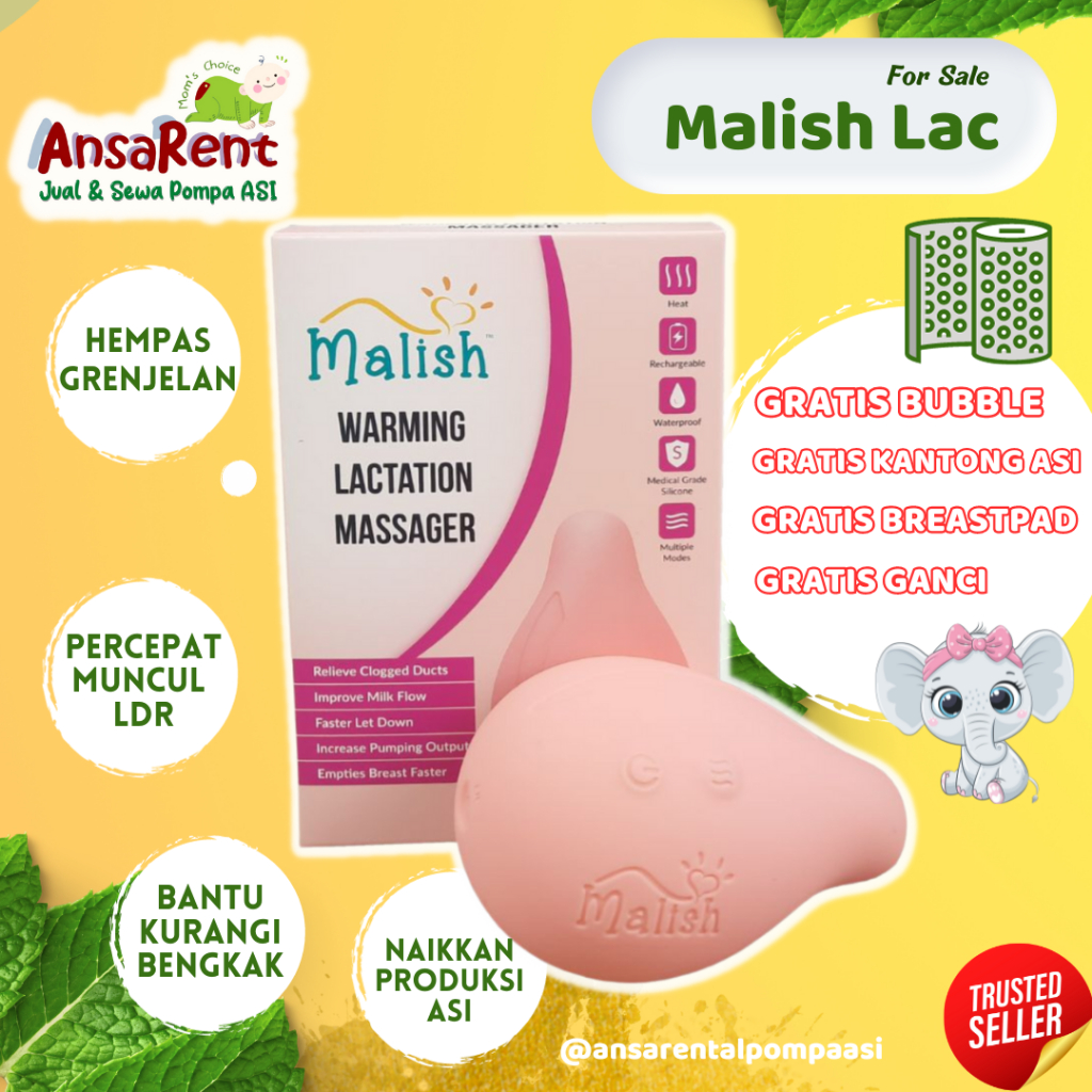Jual Malish Warming Lactation Massager GARANSI RESMI MALISH | Shopee ...