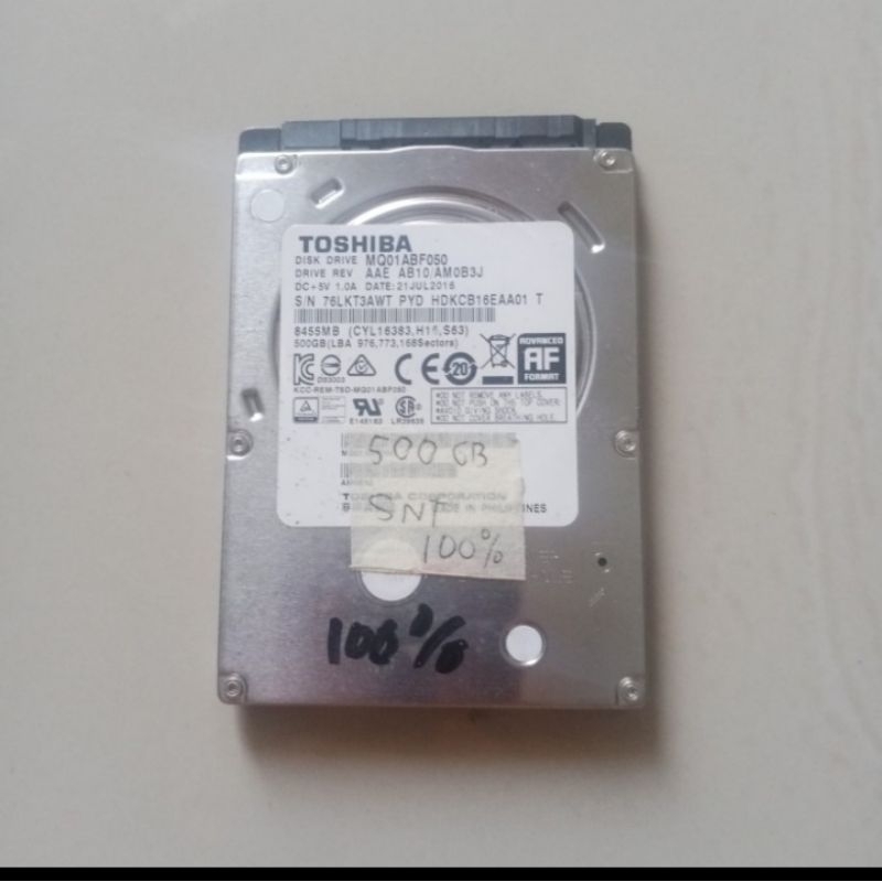 Jual hardisk hdd laptop 2.5inch 500gb sentinel 100% tested | Shopee ...