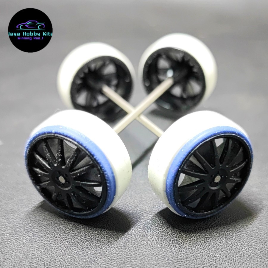 Jual Tamiya Ban Bubut STO 2 Warna Putih Biru Original Velg Project S ...
