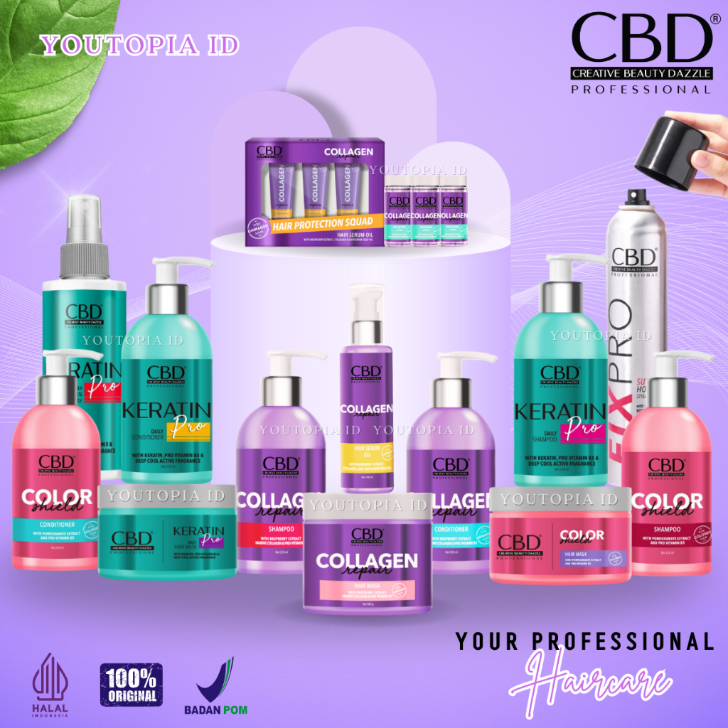 Jual CBD Professional Keratin Pro Daily / Color Shield / Collagen ...