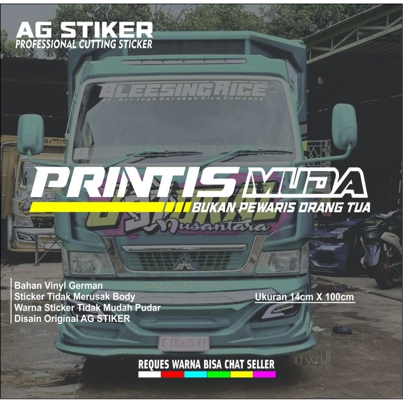 Jual Stiker Printis Muda Bukan Pewaris Orang Tua Sticker Kaca Mobil ...