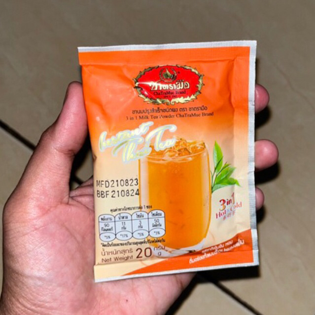 Jual Chatramue Thai Tea Sachet Instant 20 gram ECERAN | Shopee Indonesia