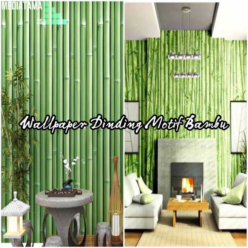 Jual Wallpaper Dinding Motif Bambu 45 Cm x 10 Meter Wallpaper Dinding Wallpaper 3D Wall Sticker ...