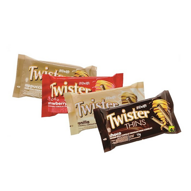 Jual [MT] DELFI TWISTER THIN 15gr CHOCO STRAWBERRY VANILA CAPPUCINO ...