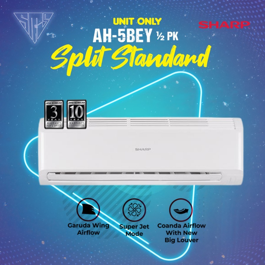 Jual AC Sharp Low Watt 1/2 PK 5BEY made in Indonesia | Shopee Indonesia