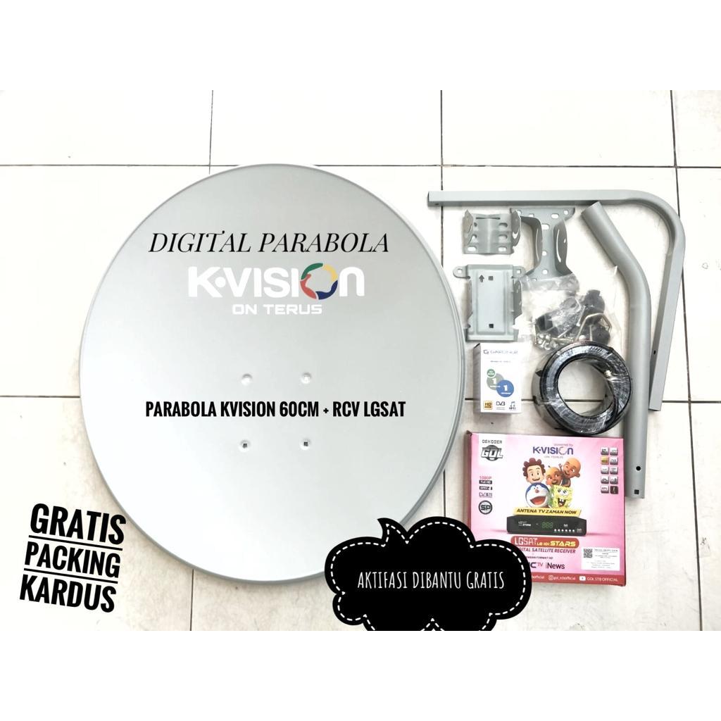 Jual Parabola Kvision 60 Cm Full Set Lengkap + Receiver Cartenz ...
