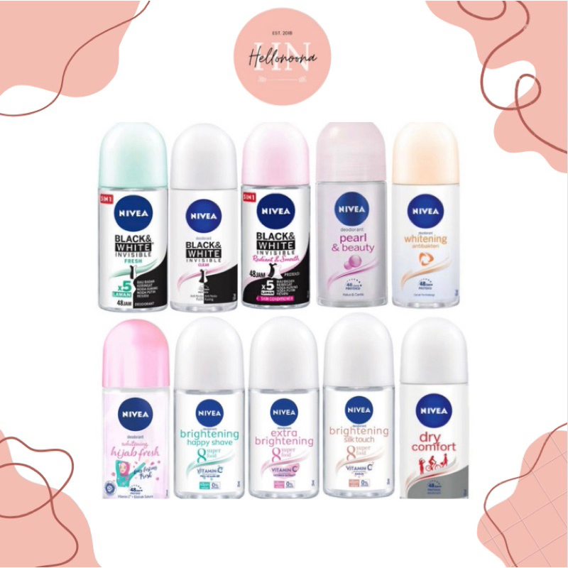 Jual NIVEA - Deodorant Roll On For Women 25ml | 50ml | Shopee Indonesia