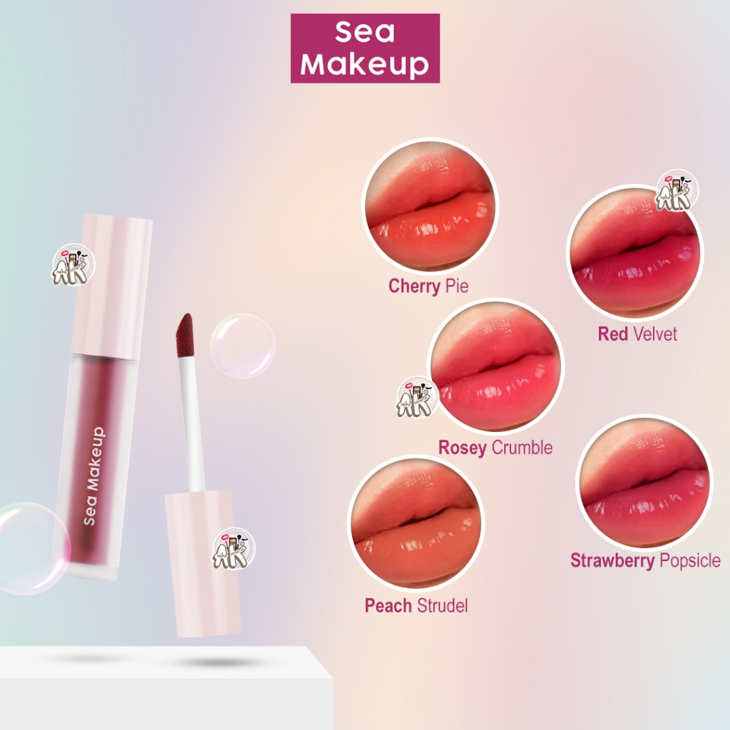Jual SEA MAKEUP SLICK COVER JELLY TINT FINISHING GLOSSY ( READY 5 SHADE COLOR ) | Shopee Indonesia