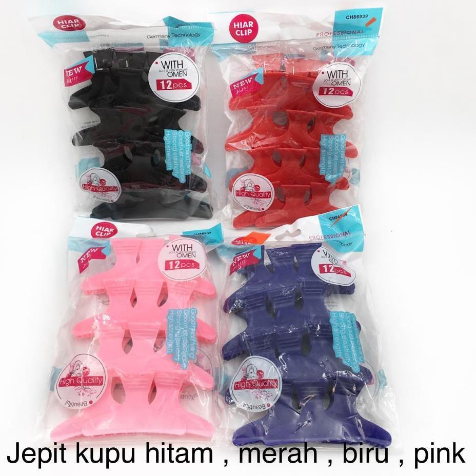 Jual Jepit Rambut Salon / Barber model bebek / kupu kupu warna warni 1 ...