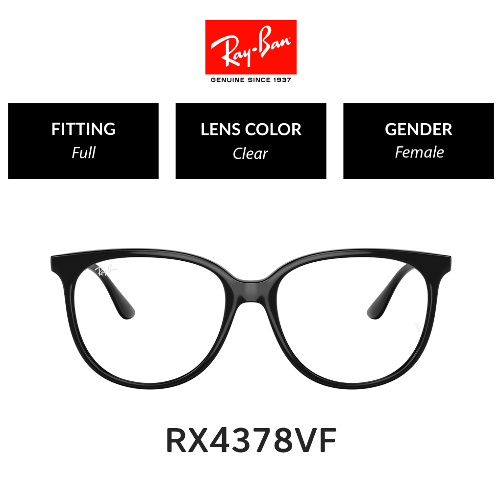 Jual RAY-BAN | RX4378VF 2000 | Full Fitting | Eyeglasses | 54mm ...