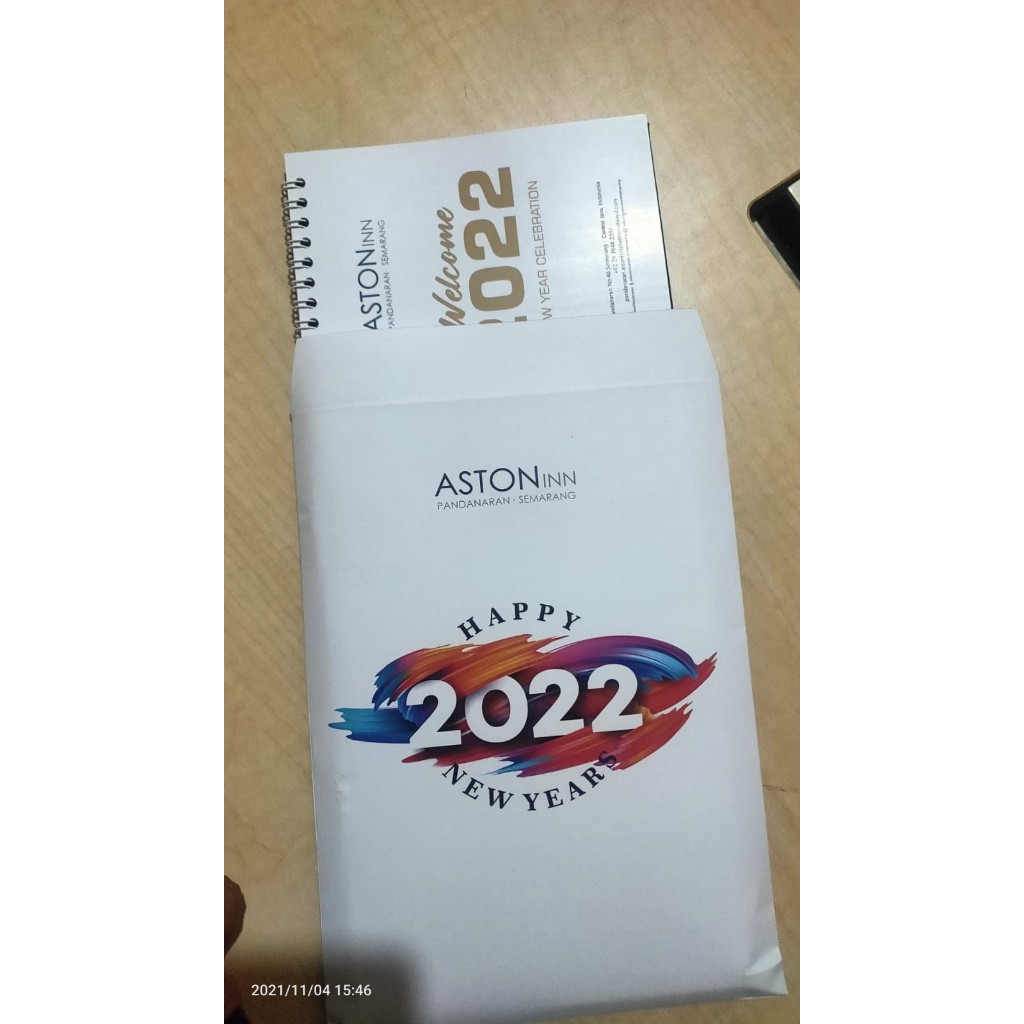Jual Amplop Kalender meja HVS 21 x15 cm Sudah termasuk Full Print Logo ...
