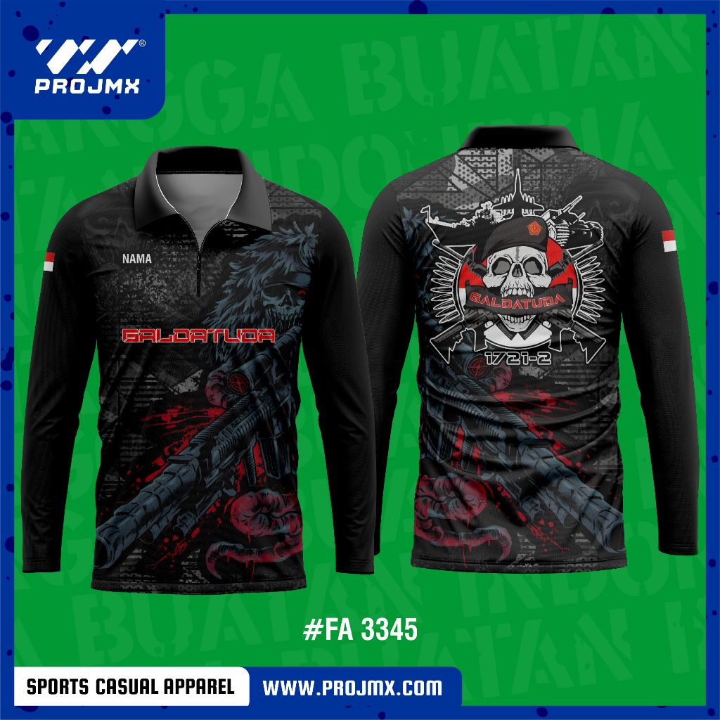 Jual PROJMX - KAOS JERSEY MILITER GALDATUDA LENGAN PANJANG | Shopee ...