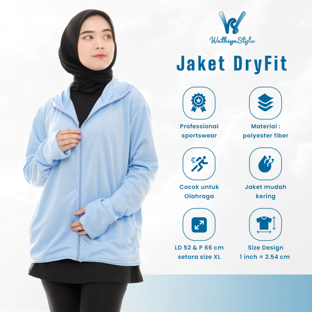 Jual Jaket Dryfit Lengan Panjang Jacket Hoodie Pembakar Lemak Polyester ...