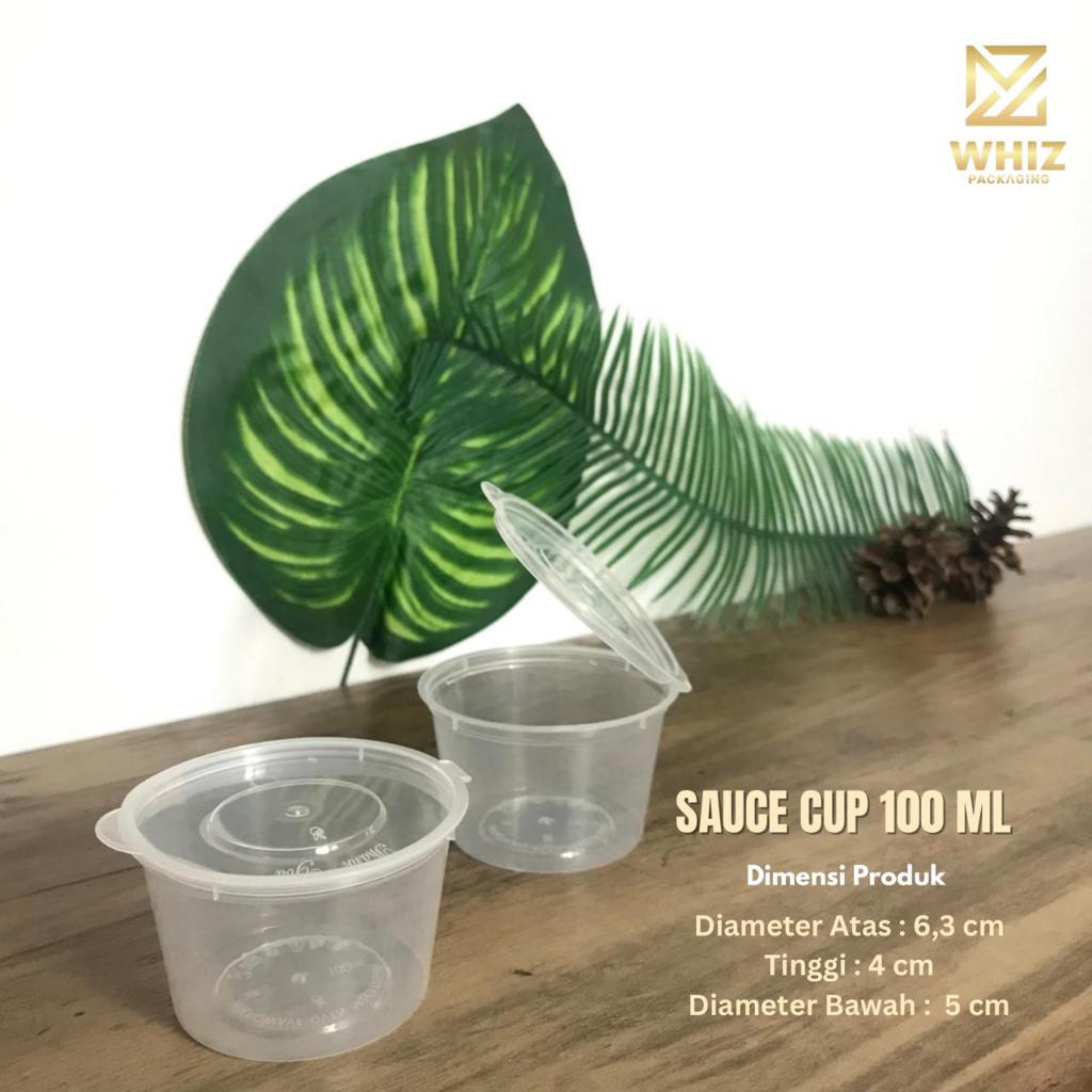 Jual Thinwall 100 ml Tempat Saos Plastik 100 ml / Cup Sambal / Sauce ...