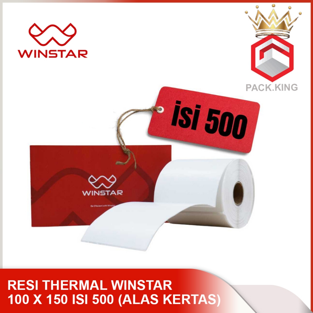 Jual Label Stiker Thermal 100x150 mm 10x15cm 500pcs / resi thermal ...