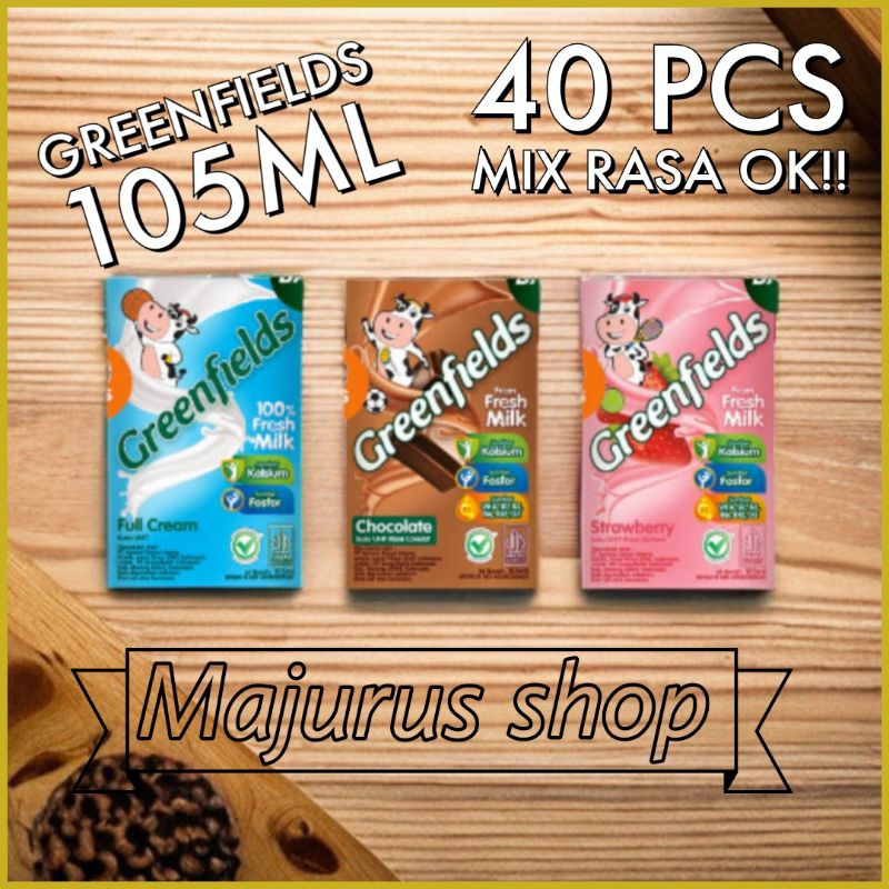 Jual Susu uht Greenfields 105ml - [1 Dus/40 pcs] | Shopee Indonesia